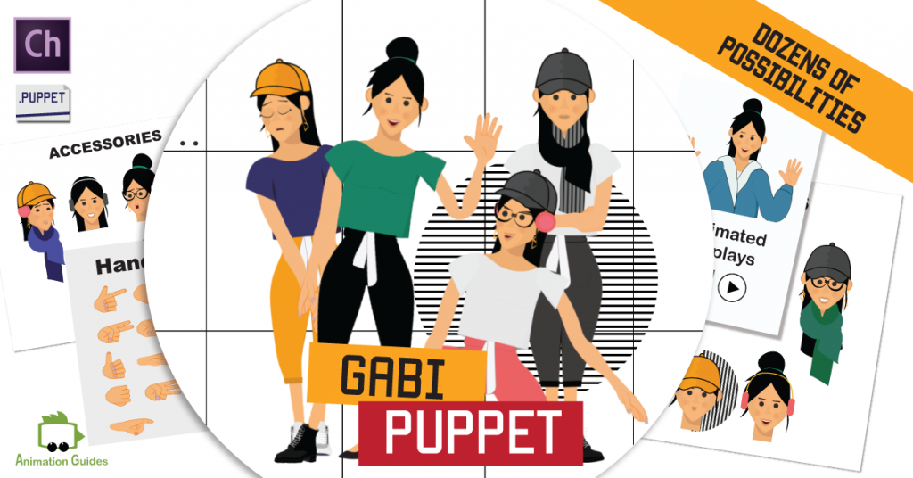 Animation Guides: Gabi Female Puppet for Adobe Character Animator