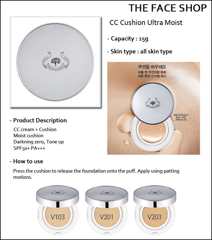 The Face Shop CC Cushion Ultra Moist Review