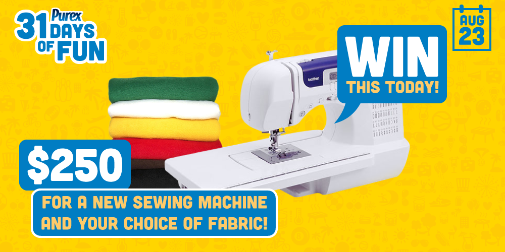 a day in the tangled skeins of my life: Win a sewing machine and fabric ...