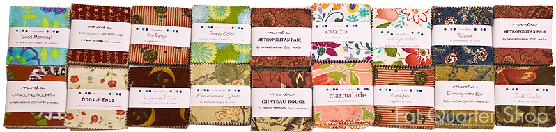 Fat Quarter Shop's Jolly Jabber: Moda Mini Charm Packs
