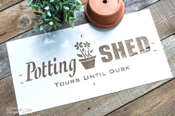 Make a Two Sided Hanging Potting Shed Sign