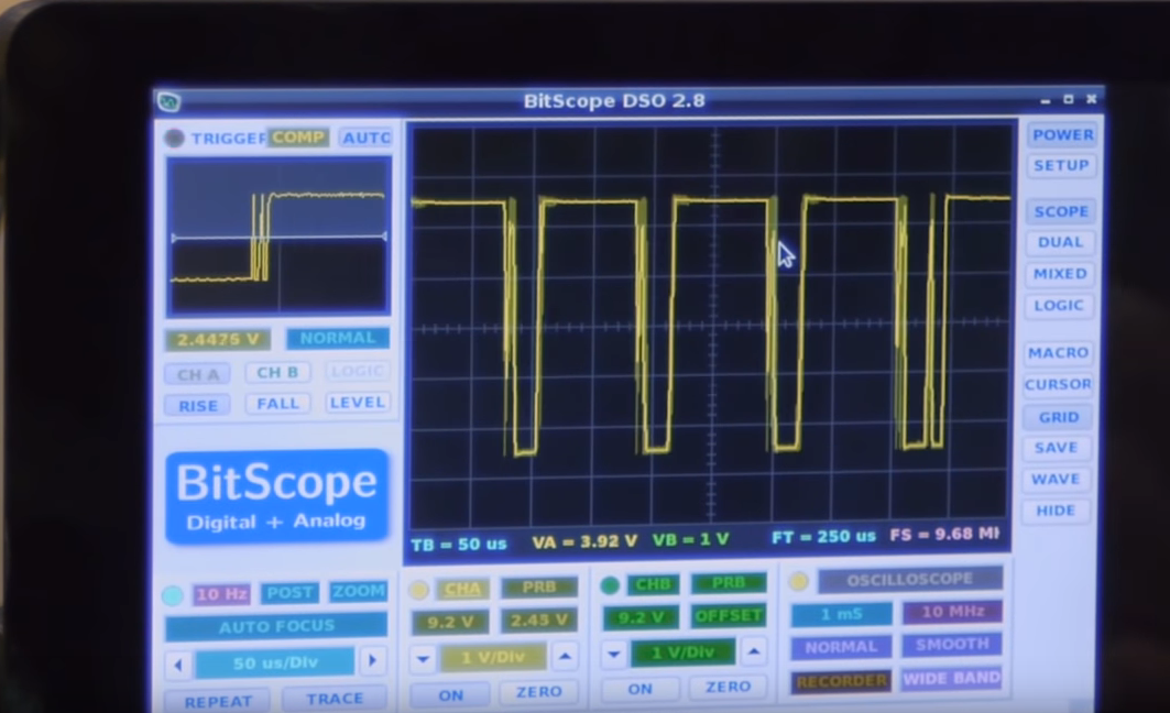 Oscilloscope BitScope avec Raspberry-Pi et TFT officiel - MCHobby - Le Blog