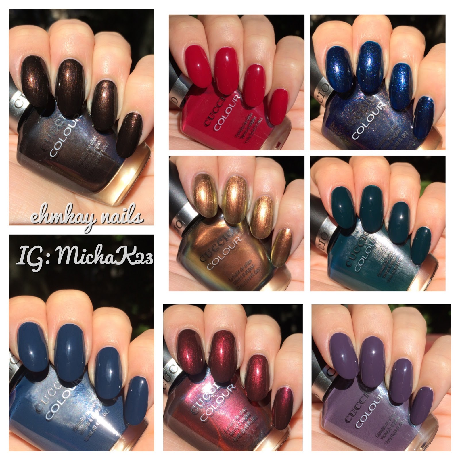 ehmkay nails: Cuccio Colours Royale Collection for Fall 2015 Swatches ...