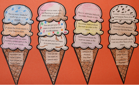 Main Idea Cones with Delicious Detail Scoops! | Crafting Connections