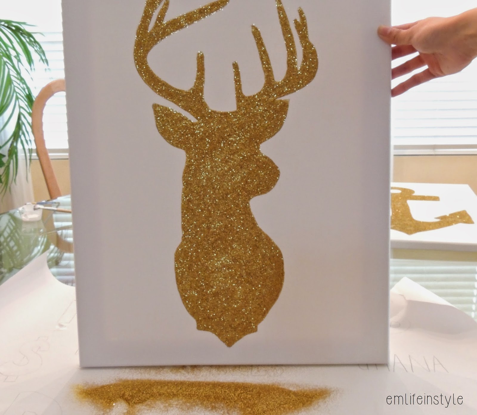 DIY Glitter Art Room Decor - Life in Style