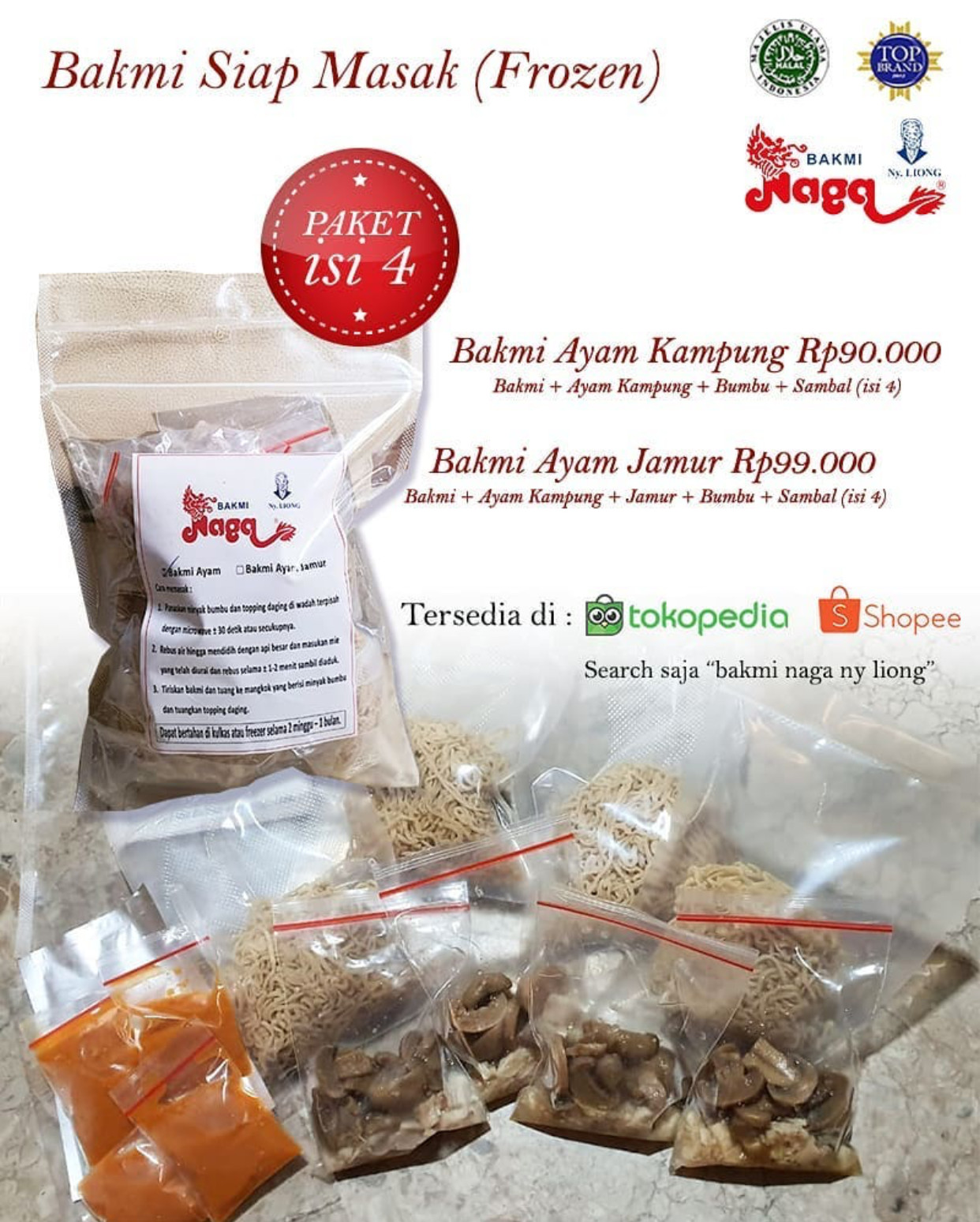 Promo Bakmi Naga Terbaru Paket Isi 4 Porsi Harga Spesial Hanya Rp 90.000! - scanharga
