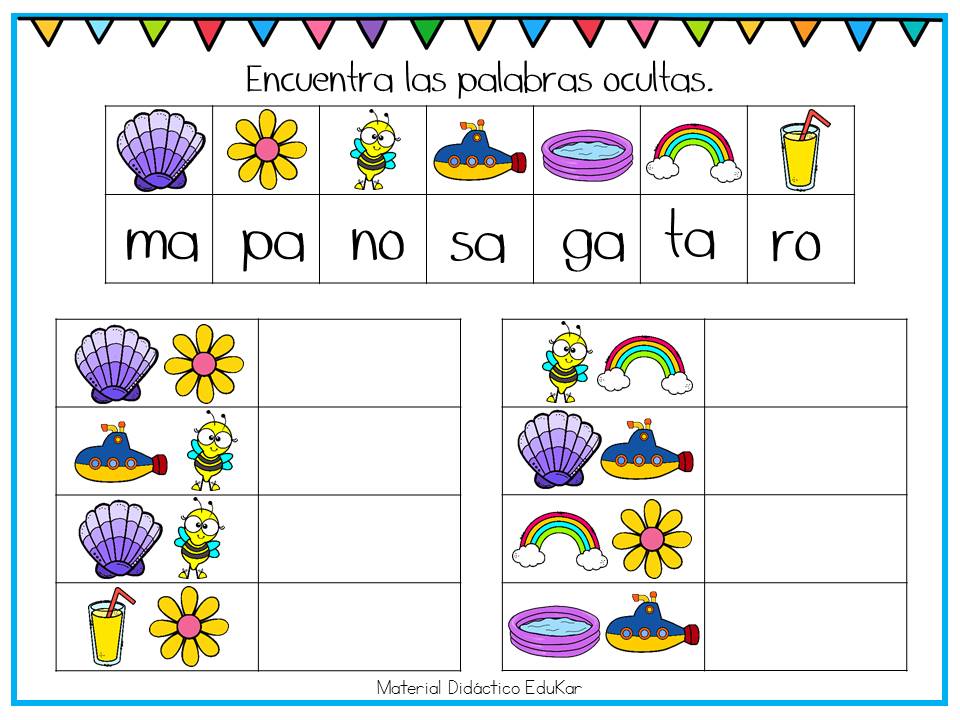 Formando Palabras Ocultas - EduKar