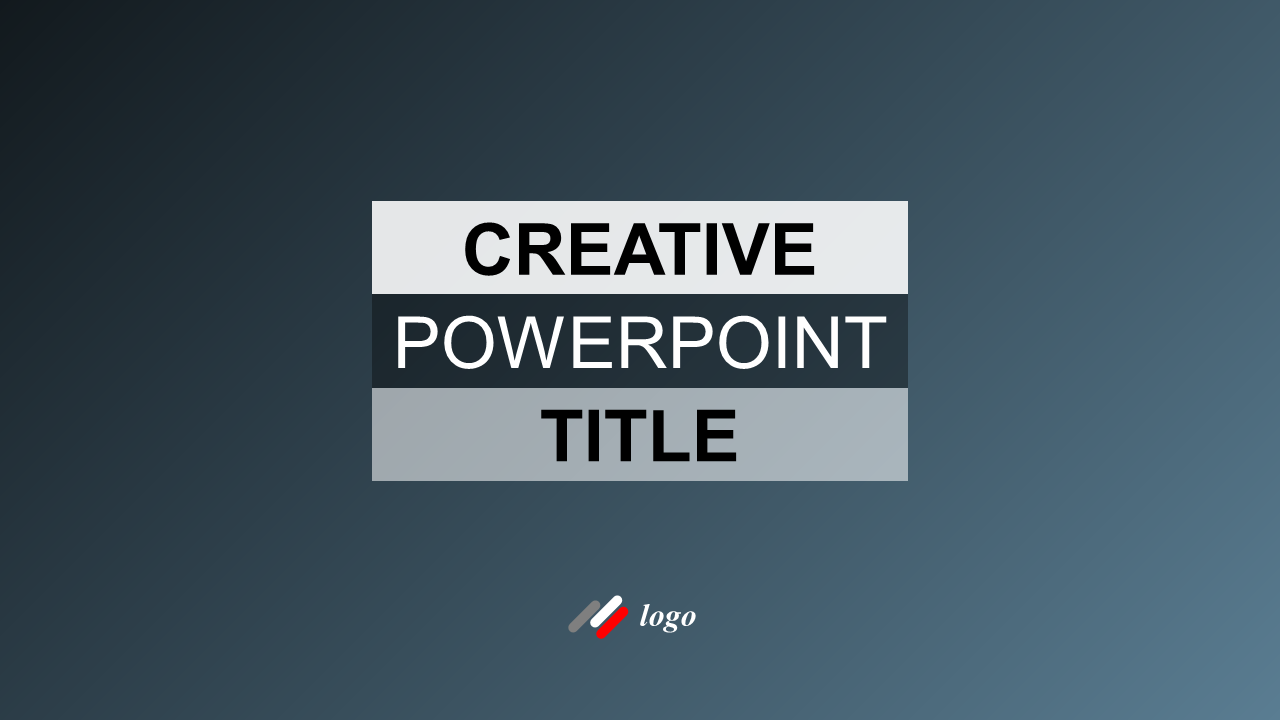 Simple Basic Cover PowerPoint Templates - PowerPoint Free