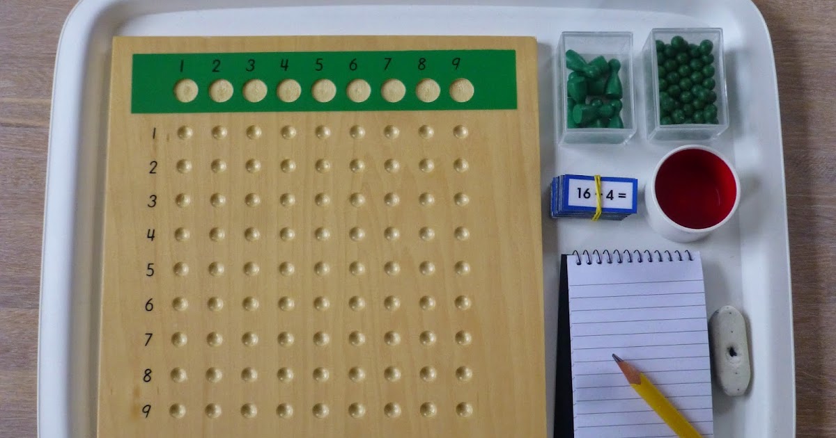 Family FECS: Montessori Activity: Division Board - Static Division ...