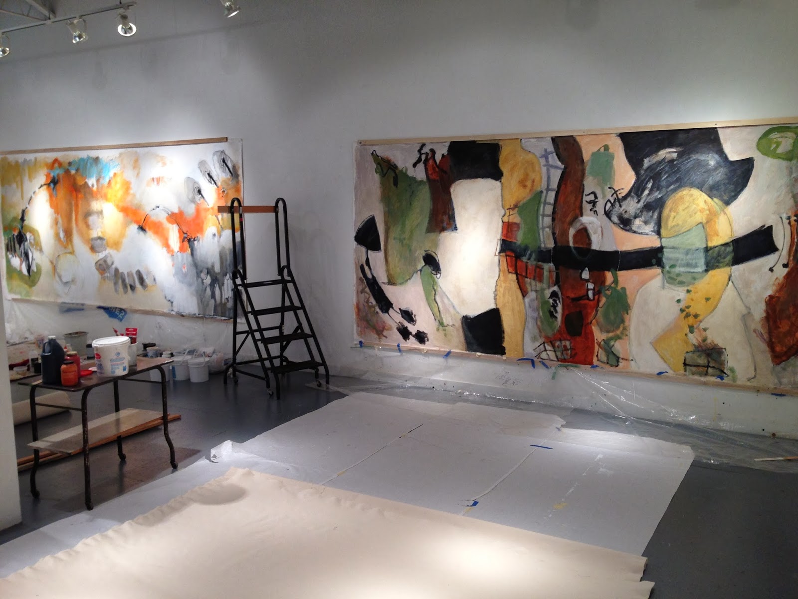 if ART Gallery: LAURA SPONG & EILEEN BLYTH The Big Paint Installation ...