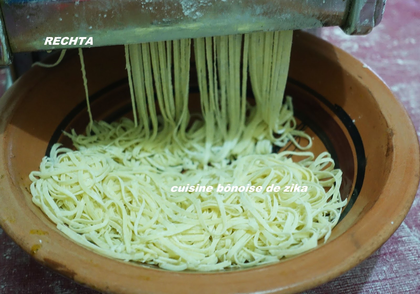 RECHTA PÂTES FRAÎCHES PURE SEMOULE FAIT MAISON ( رشته )