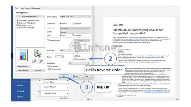 Cara print file yang benar agar tersusun rapi - Infonet