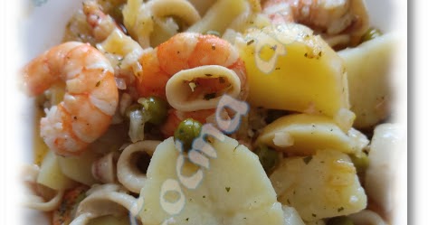 En la cocina de Bea: Giso de guisantes con langostinos y calamares