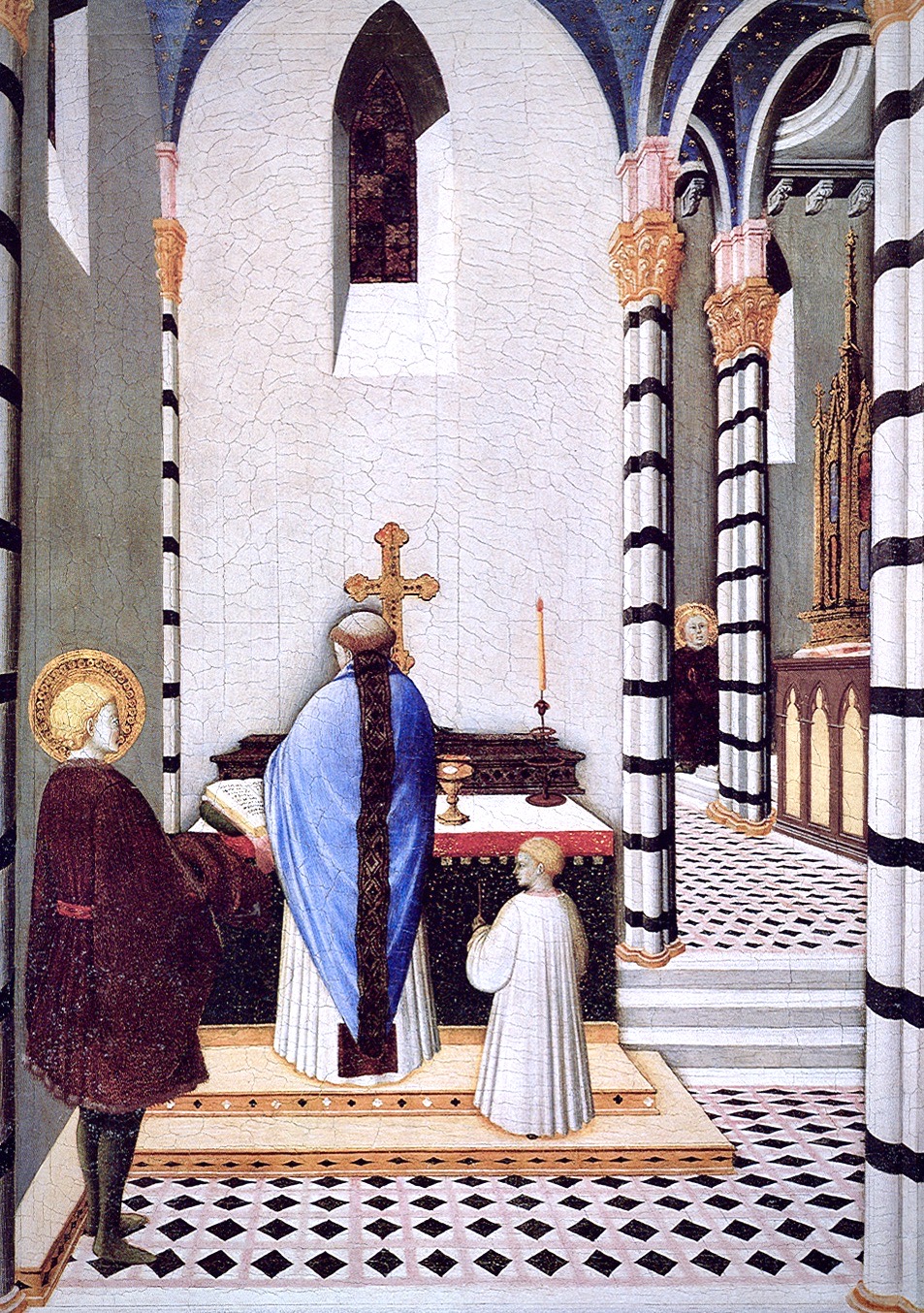 Blue for Advent, an Anglican tradition.