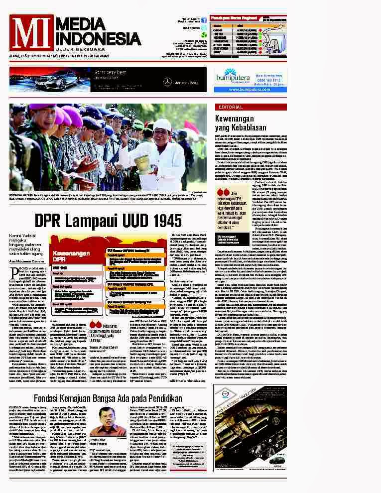 ALL IN 1 UPDATE KORAN.MAJALAH. DLL: KORAN MEDIA INDONESIA & SUARA ...