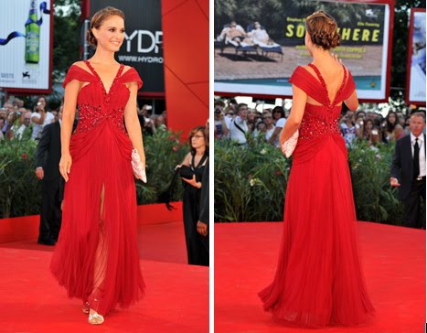 Natalie Portman Red Dress for Your Prom | OctovianaBlog