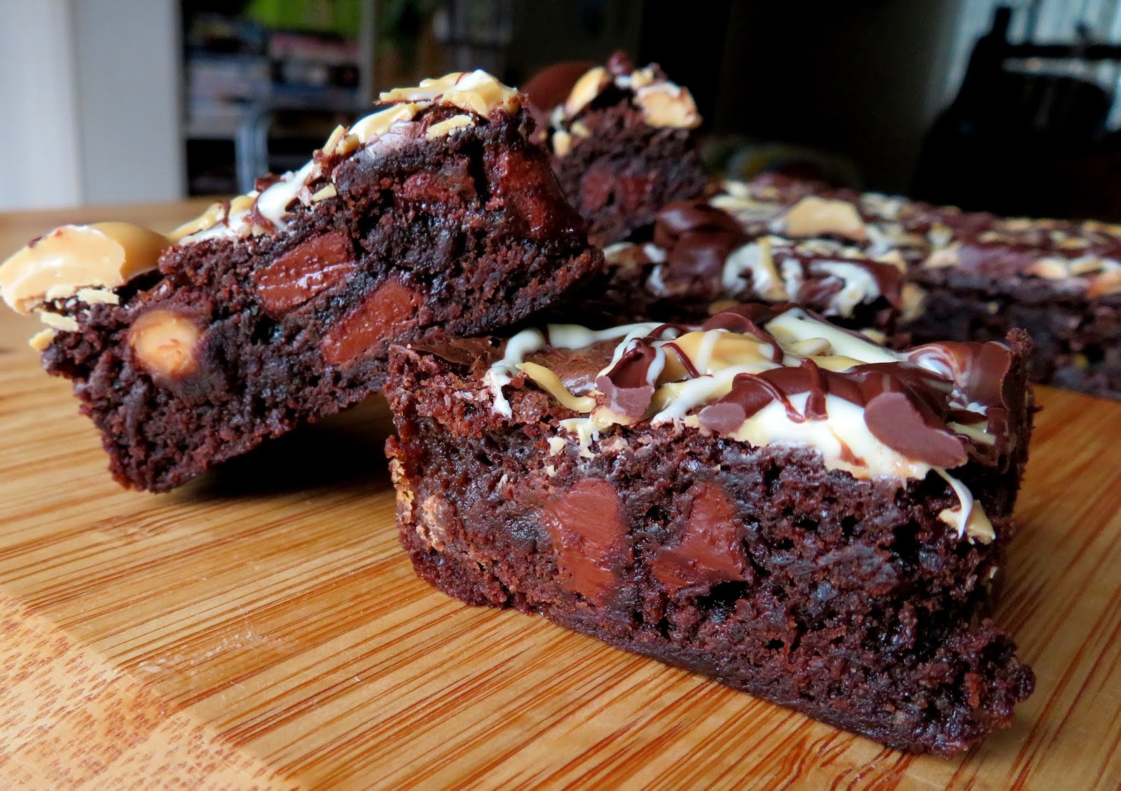 Triple Chocolate Fudge Brownies | The English Kitchen