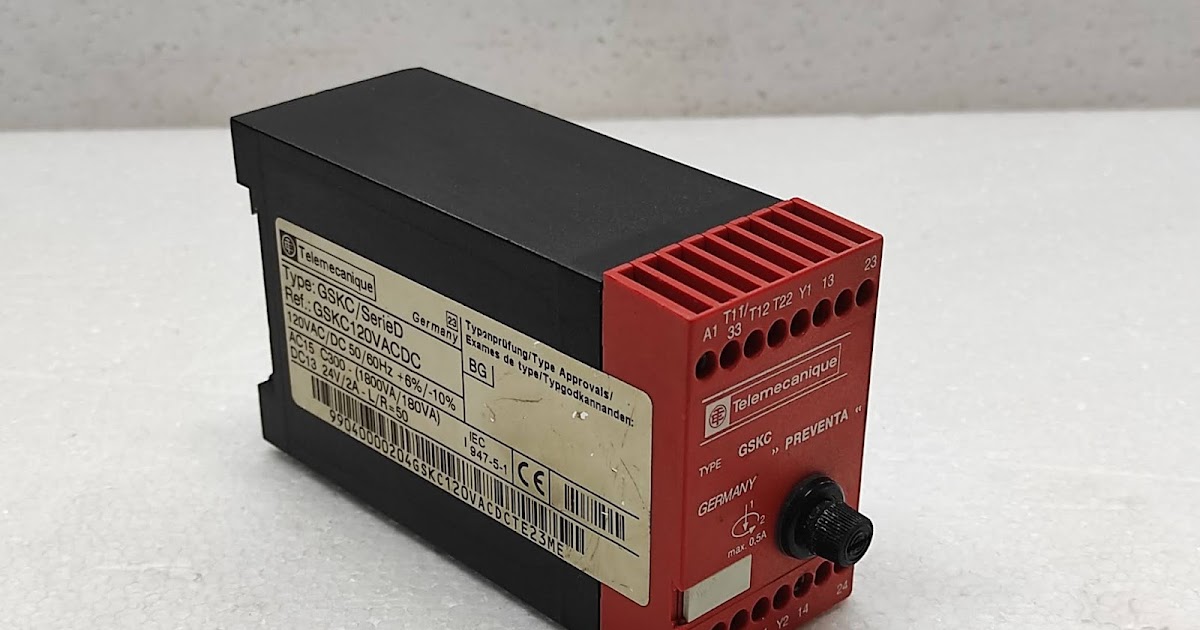 TELEMECANIQUE GSKC SERIE D SAFETY RELAY GSKC120VACDC 120VAC/DC50