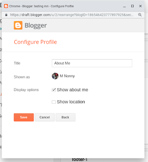 Customize your Blogger Profile