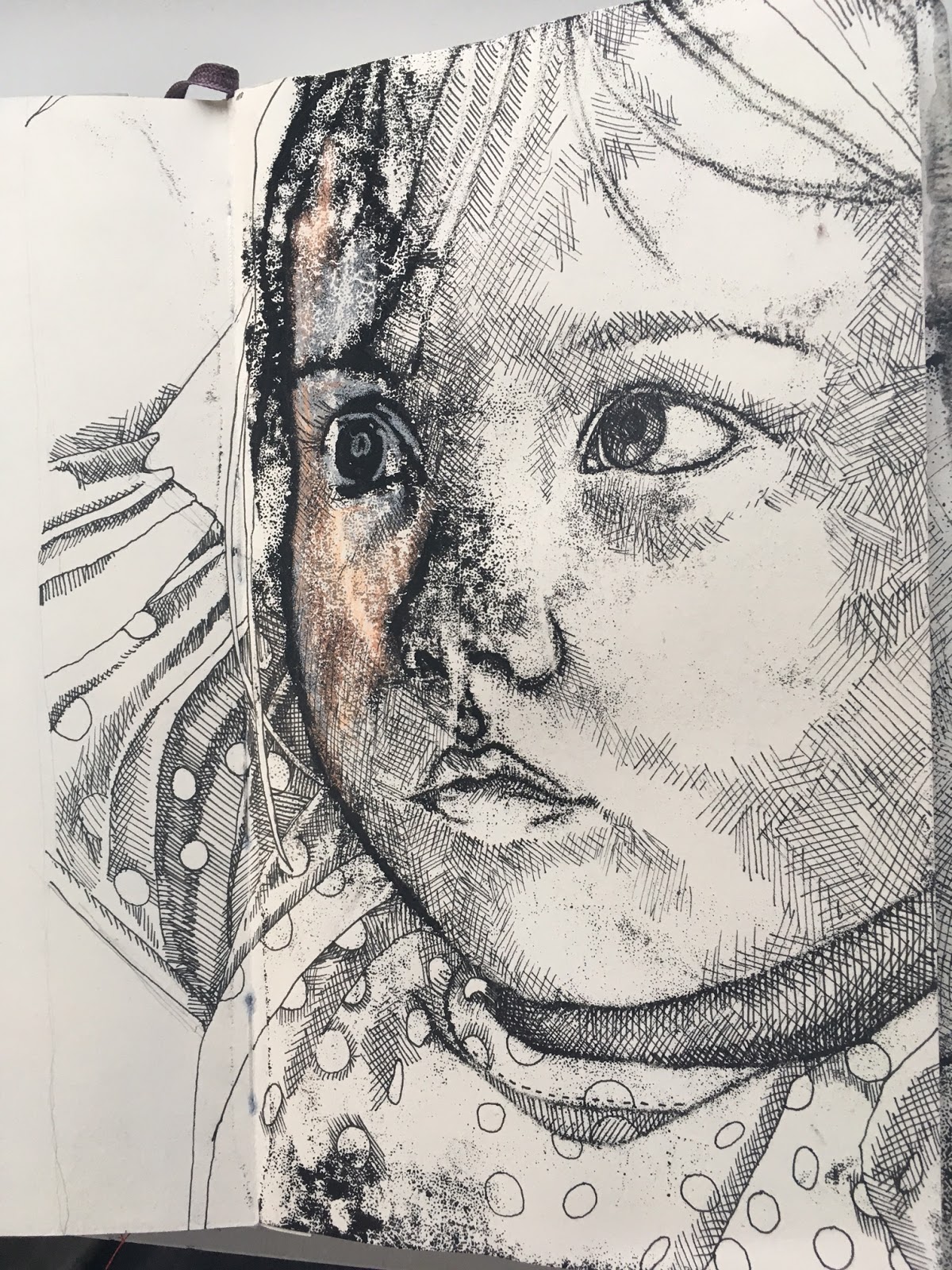 Monoprints with drawing