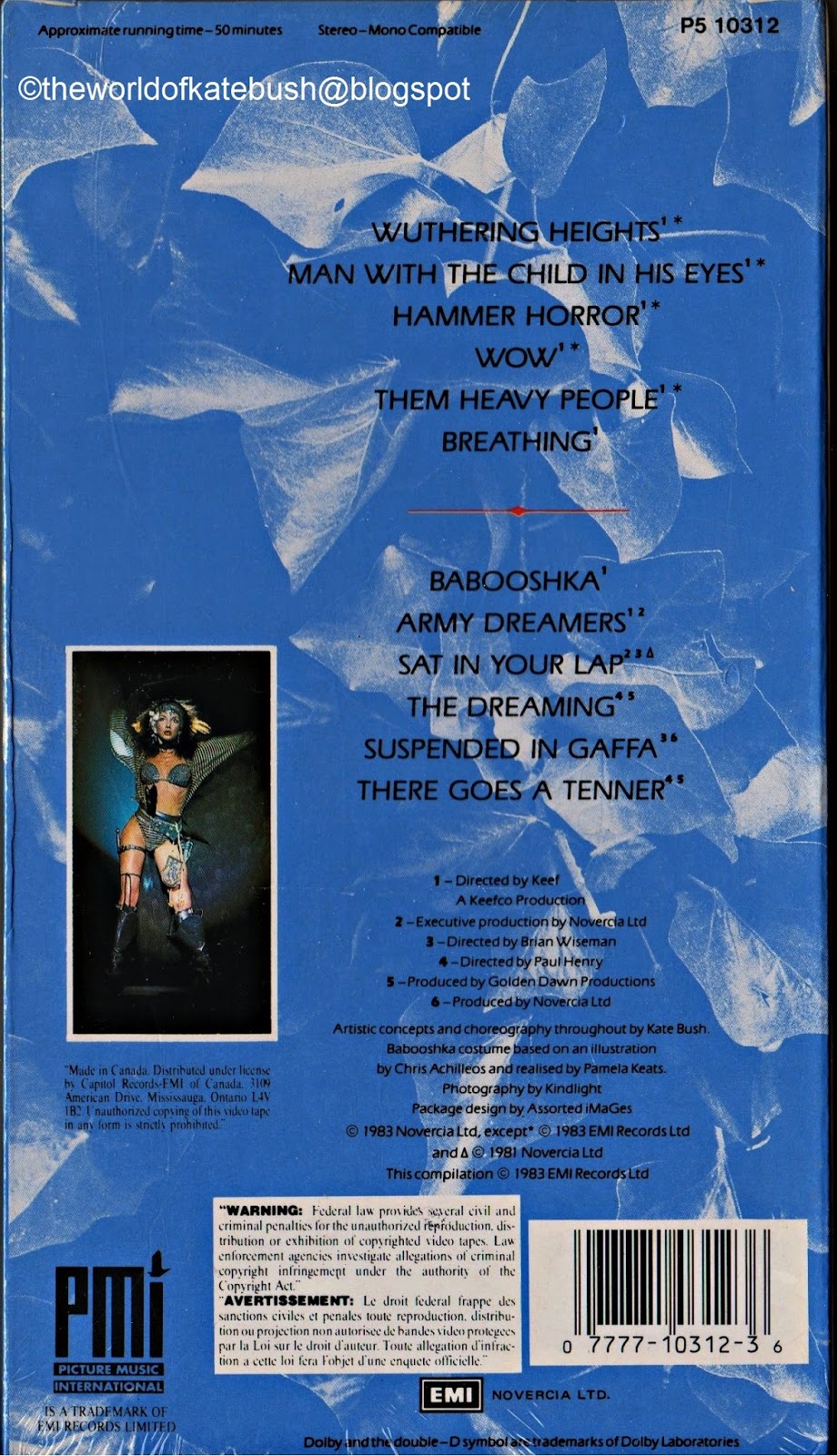 THE WORLD OF KATE BUSH: The Single File - Canada VHS Release