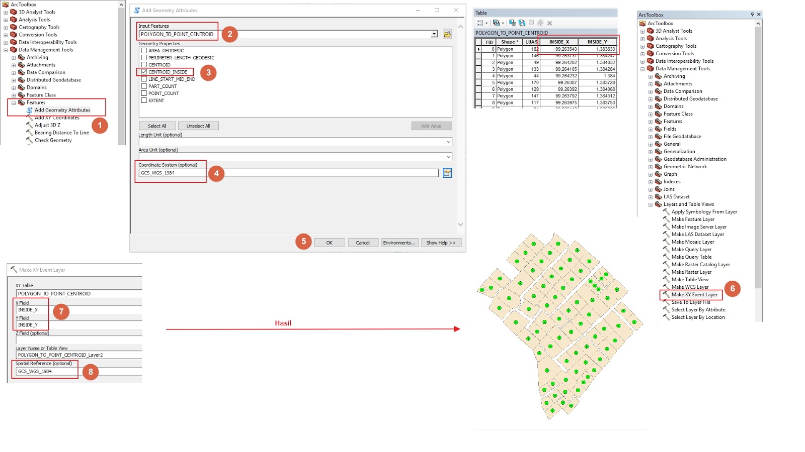 Konversi Fitur Polygon ke Point (Titik Tengah) pada ArcGIS - Lapak GIS