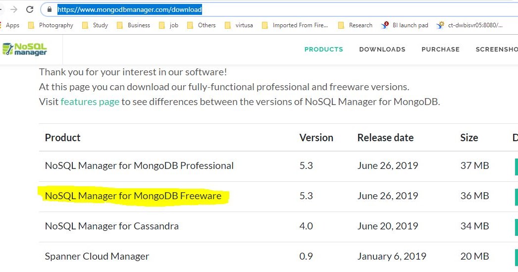 Install NoSQL Manager for MongoDB - Pubudu Dewagama