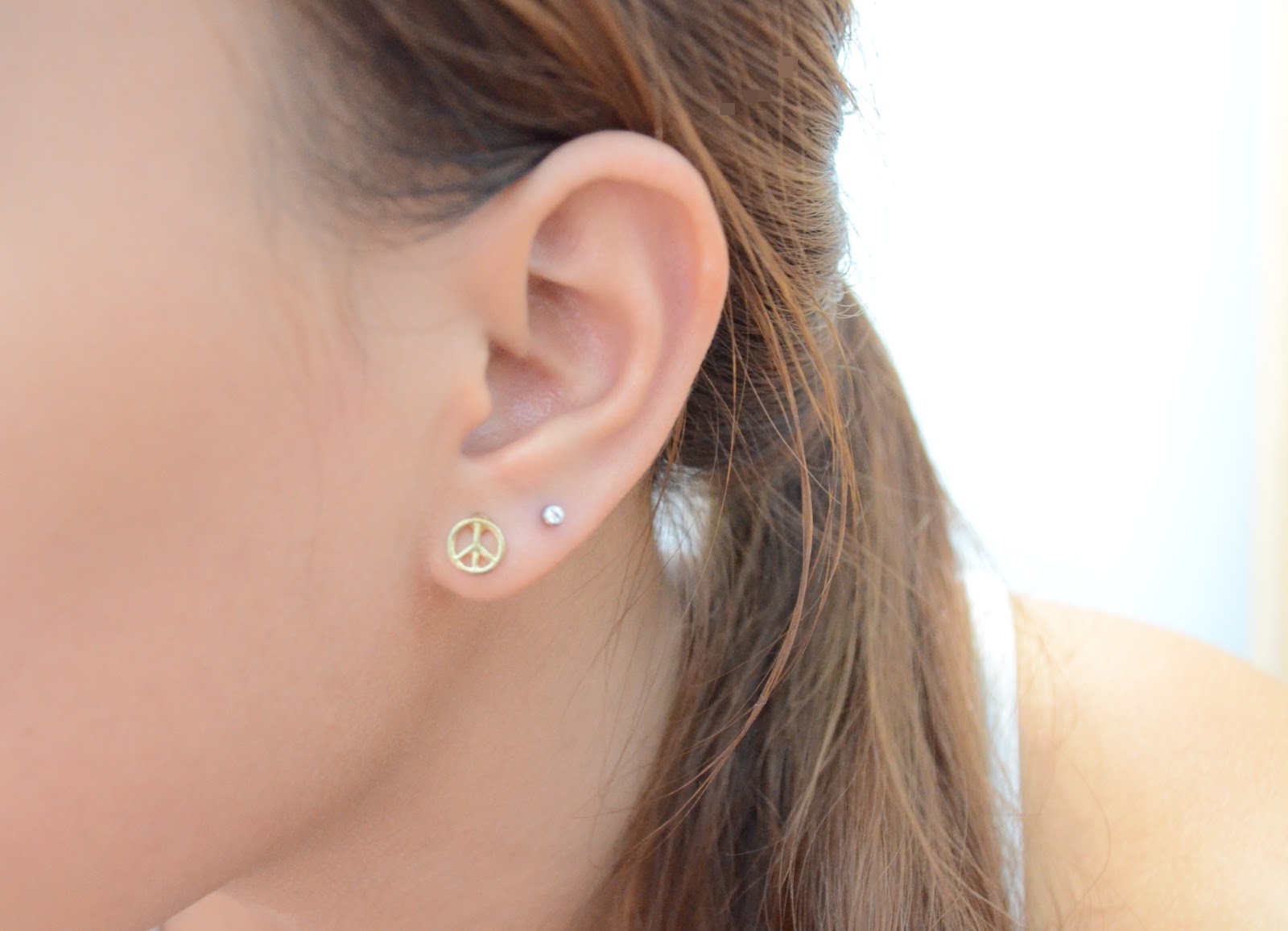 Claire Austria: I got my left ear pierced!