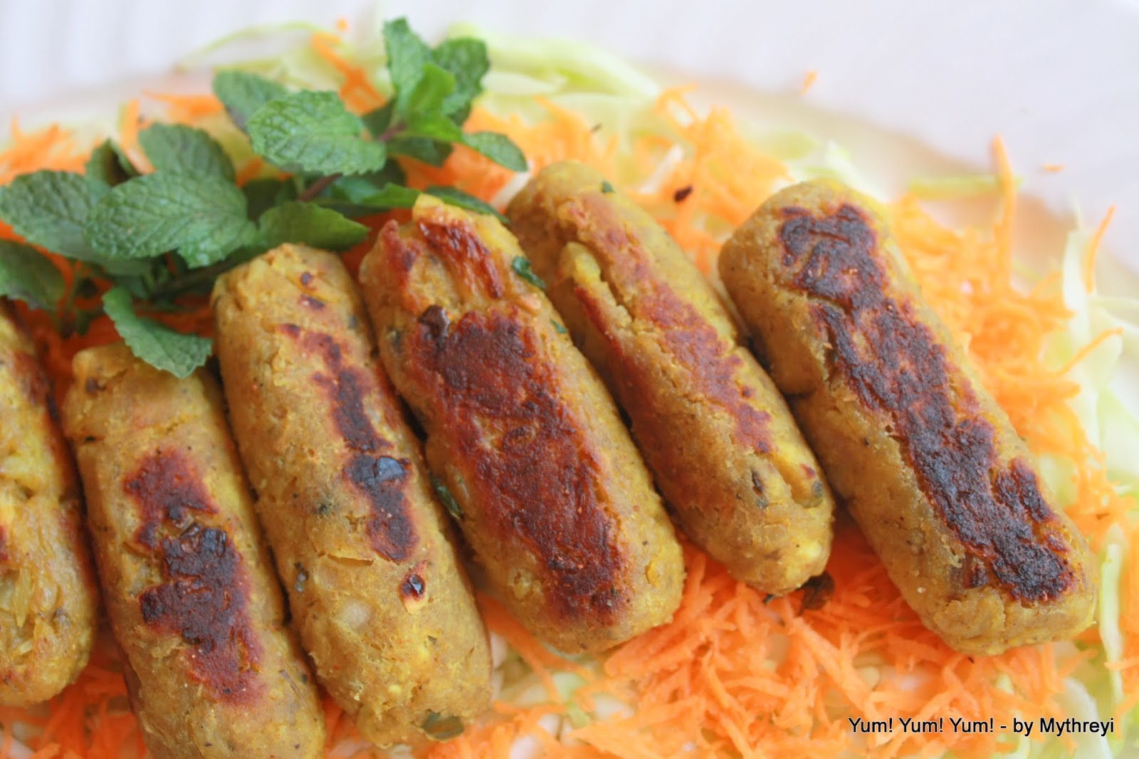 Yum! Yum! Yum!: Plantain and Cauliflower Kababs