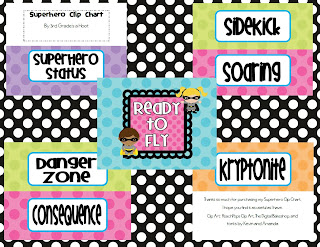 3rd Grade's a Hoot: Superhero Clip Chart is HERE!!!