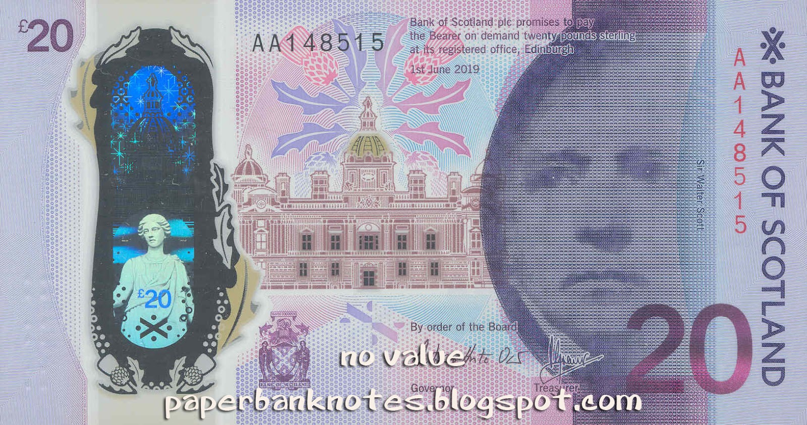 world polymer: Scotland, Bank of Scotland Limited - £20 Polymer Dated ...