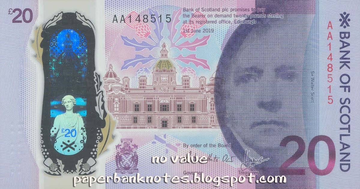 world polymer: Scotland, Bank of Scotland Limited - £20 Polymer Dated ...