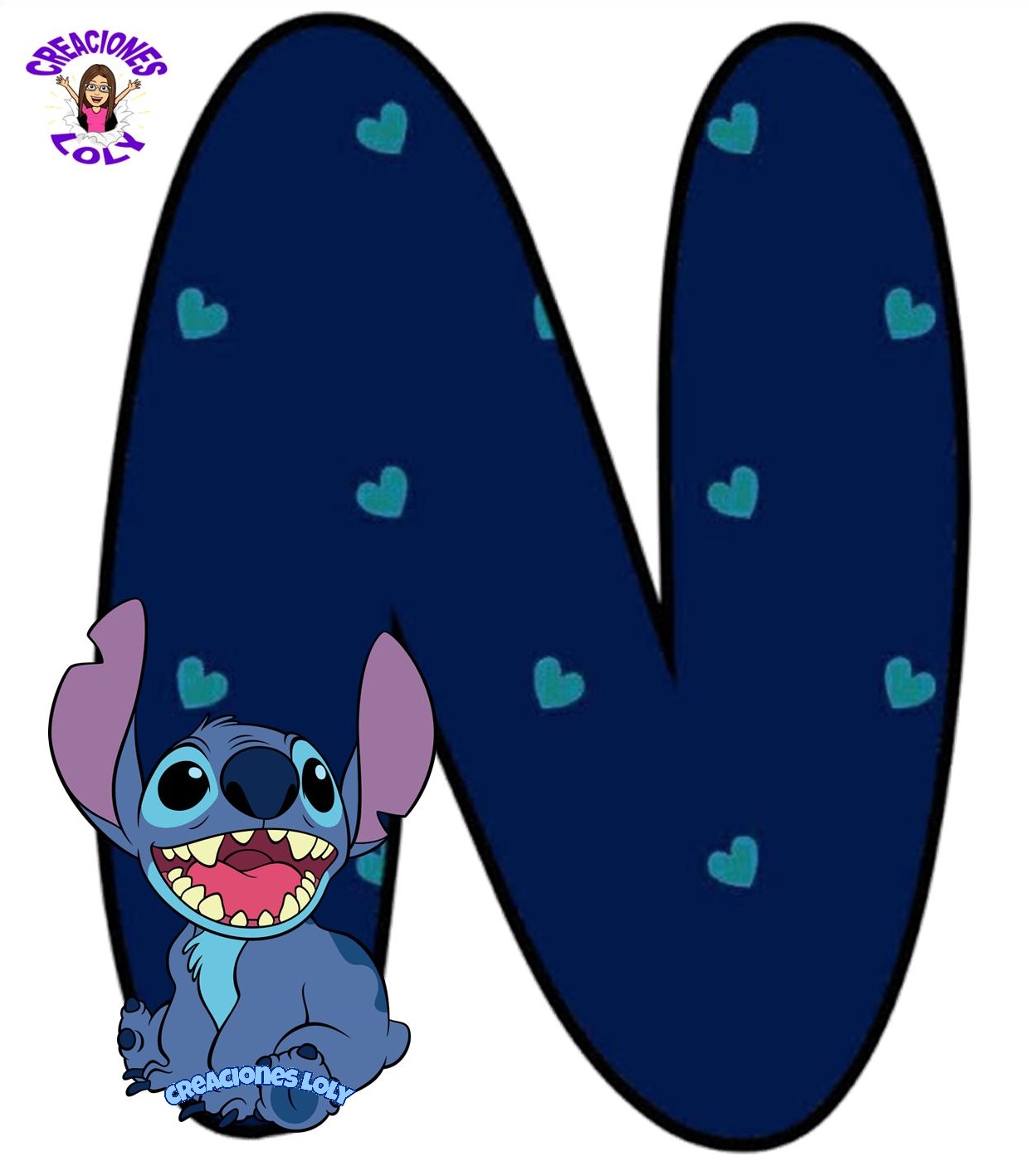 Creaciones Loly: Abecedario Stitch