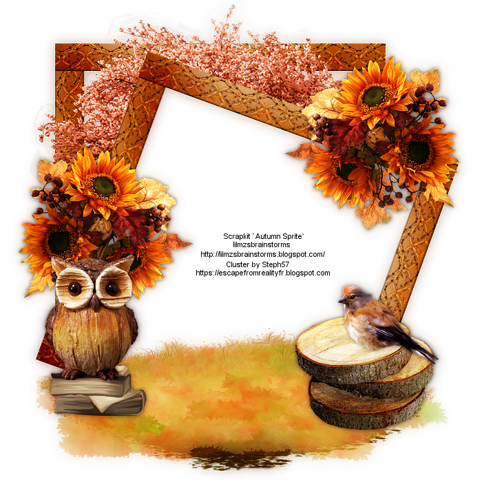 Escape From Reality Blog: FTU 'Autumn Sprite' Cluster Frames LMB