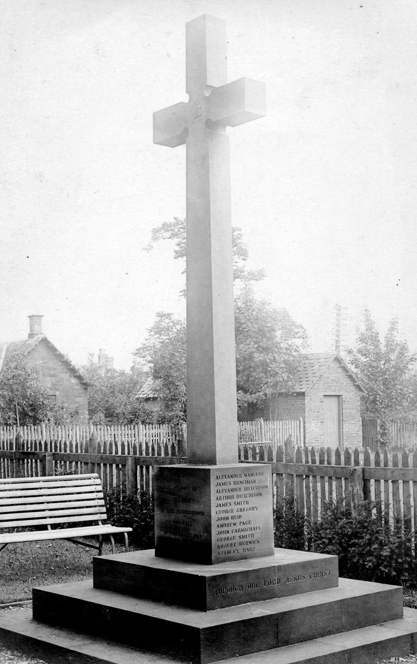 Tour Scotland: Old Photograph War Memorial Inchture Scotland