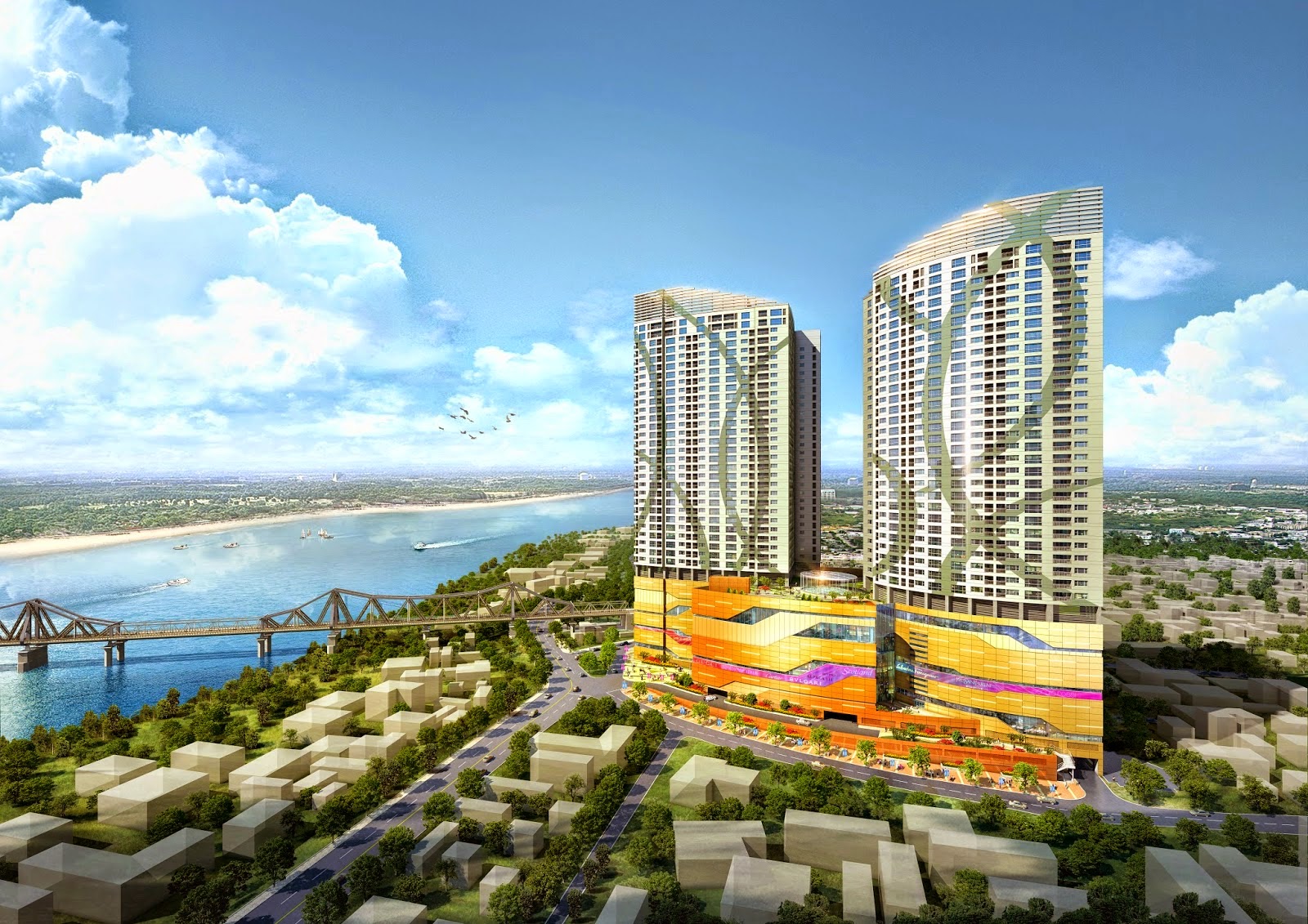 Chung cư Mipec Riverside tương lai phố cổ ~ Chung cư giá rẻ, nhà ở xã hội