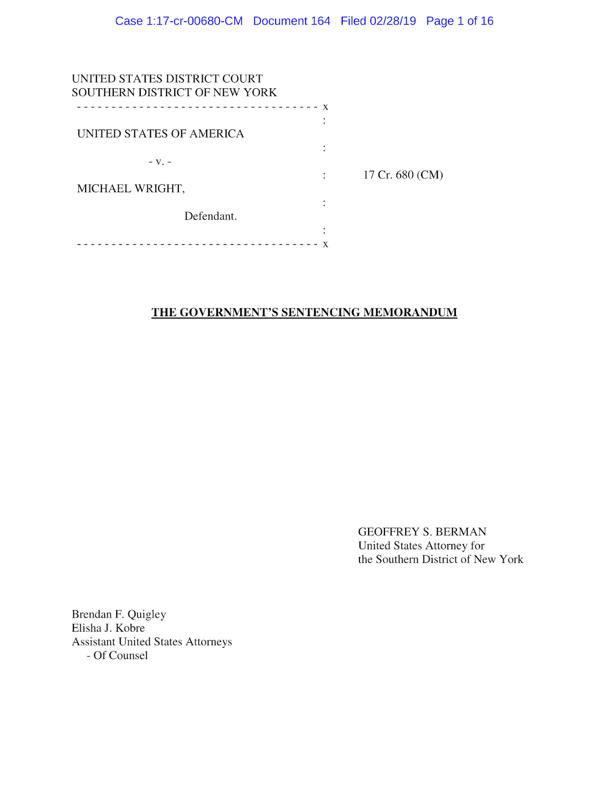Here's the government's full sentencing memo on former Craig Carton co ...