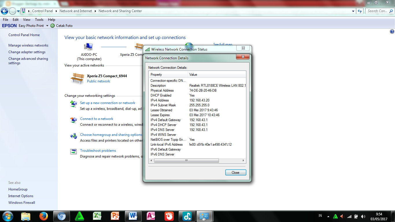 Cara sharing file menggunakan ip address - Berbagi itu indah