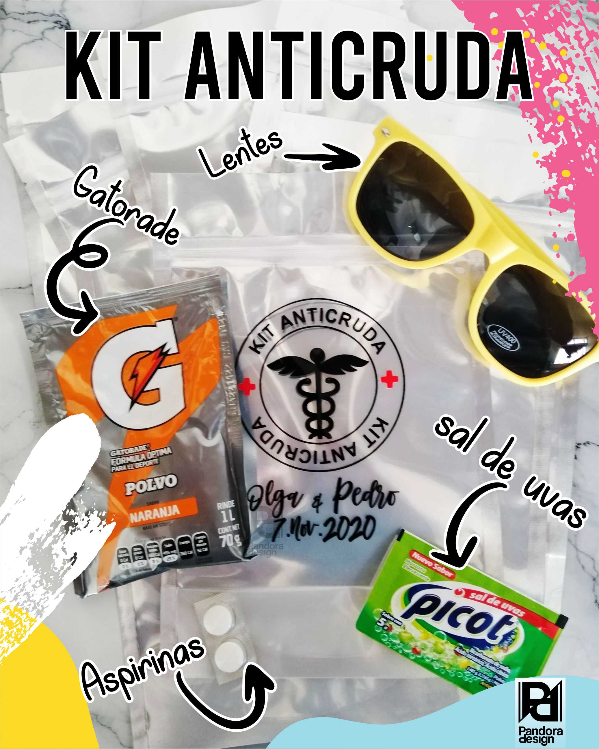 kit anticruda personalizado | Pandora Design-Portafolio