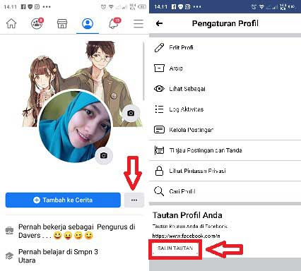 Cara Copy URL Facebook Di Android (Link Profil dan Video) - WAFBIG