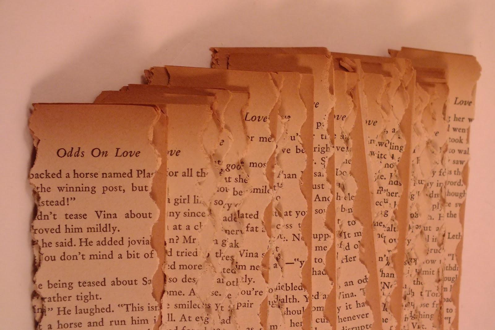 Vintage Paperista: Torn Pages from Vintage Book