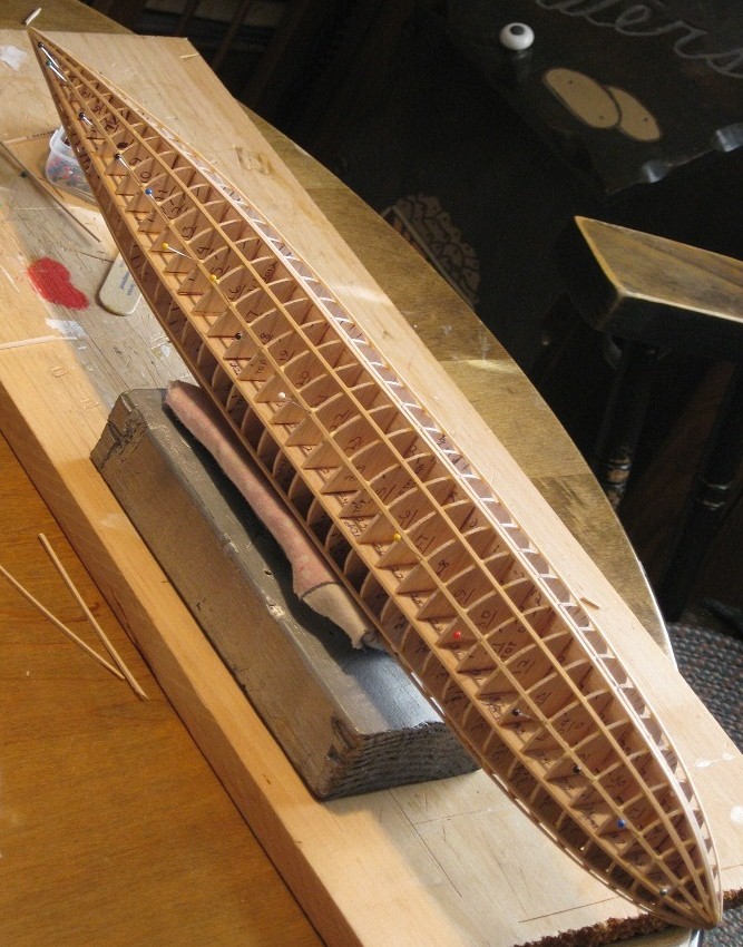 Jim's Junk!: R-34 scale model project... Running the longitudinal ...