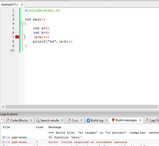 Increment and decrement operator in C