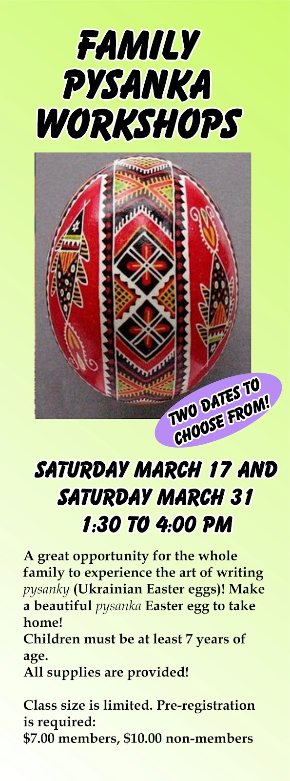 OSEREDOK: ПИСАНКИ - LEARN ABOUT THEM, MAKE THEM...OR BUY THEM!