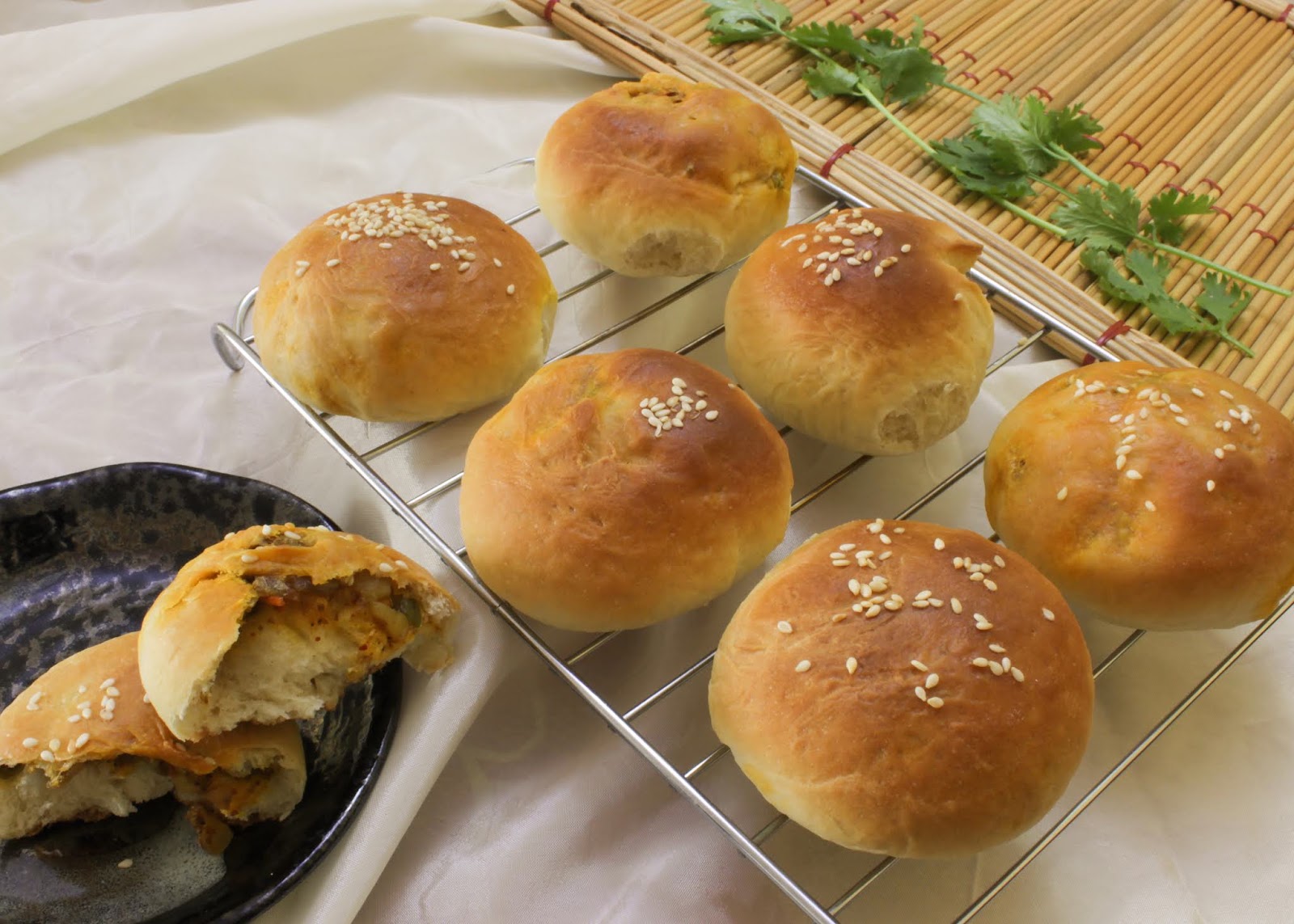 Vegetable Stuffed Homemade Buns • My Culinary Expressions