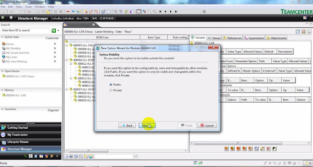 PlmTeamcenter: Variant Management BOM in Teamcenter
