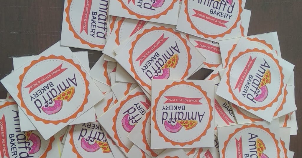 Buat Stiker Label Donat Dan Pizza ~ Print Corner