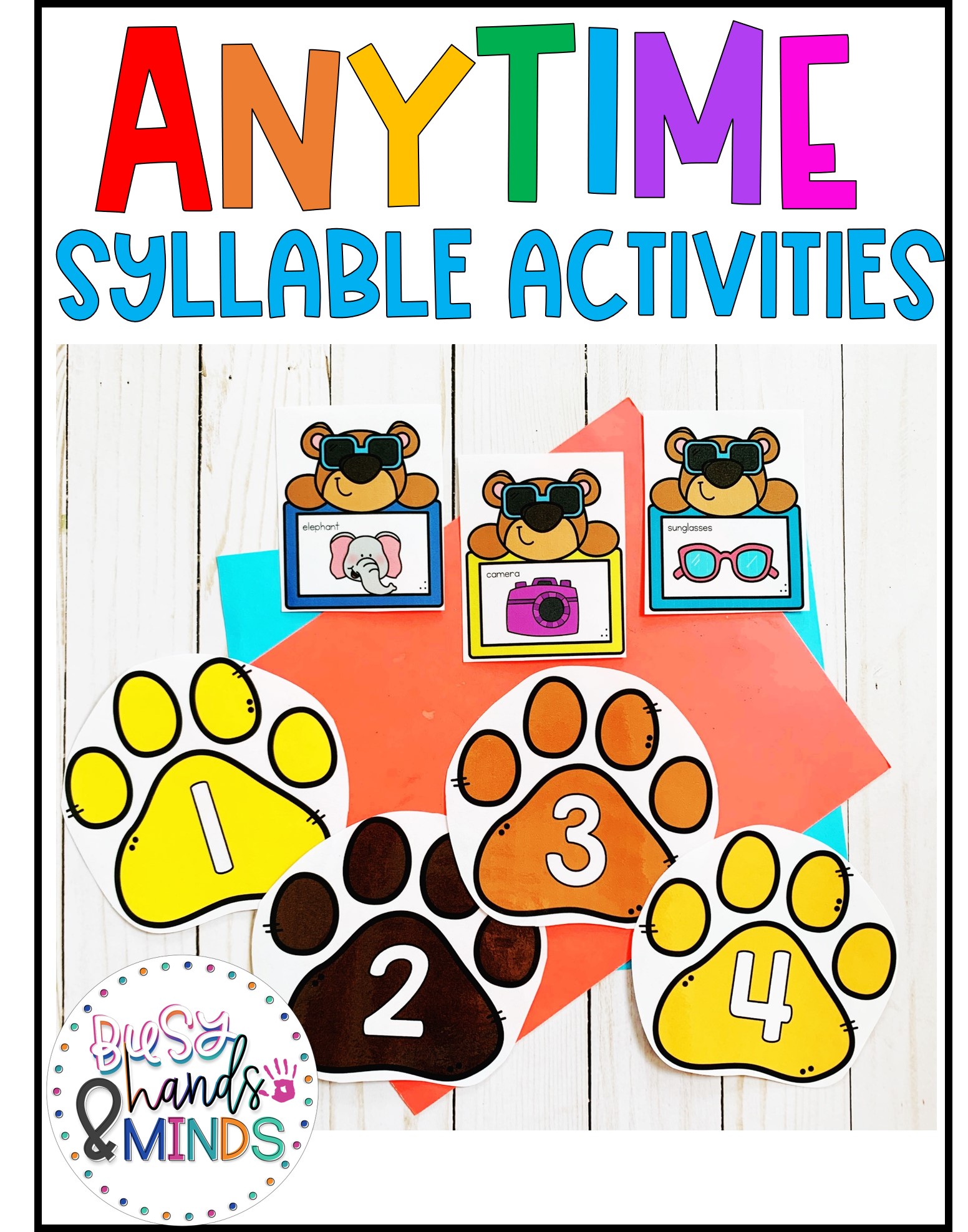 Anytime Syllable Centers and Activities | Busy Hands and Minds