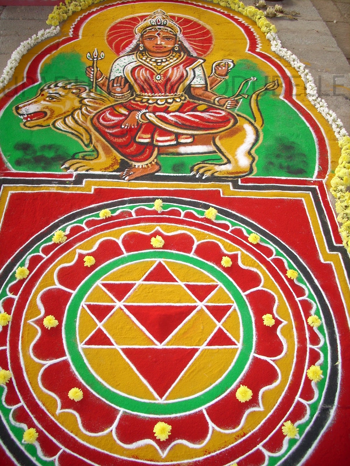 DURGA MANDALA : UPADHYAYA MOODUBELLE (A.M.G.D.ART)