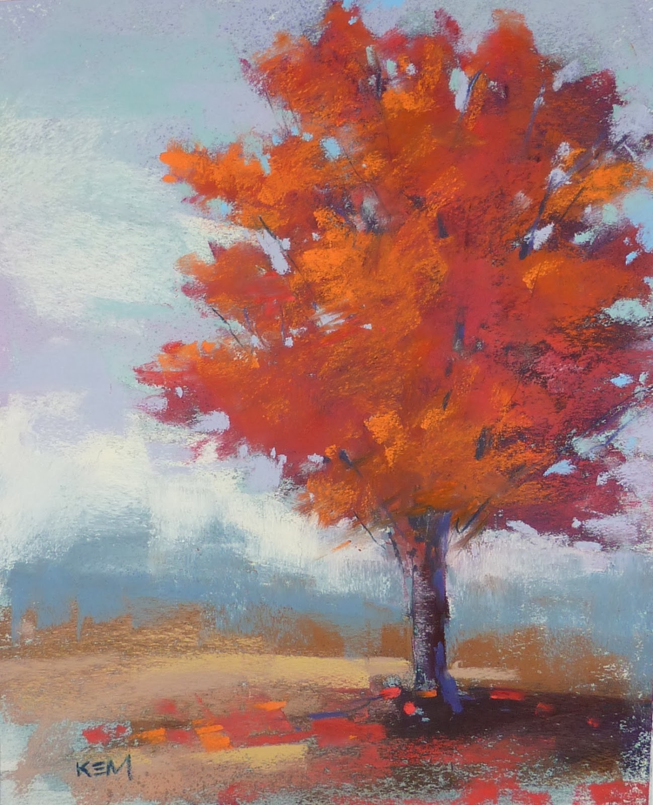 Painting My World How To Paint A Red Tree Painting My World How To Paint A Red Tree